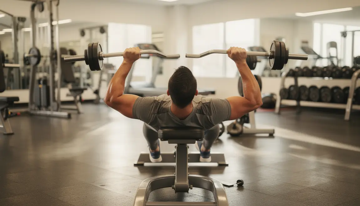 Barre au front triceps : méthode et sécurité pour un progrès durable
